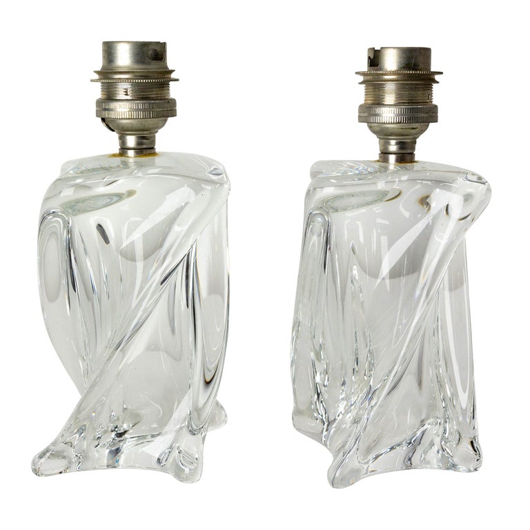 Saint Louis Crystal Pair of Table Lamps, French, circa 1960 For Sale at ...