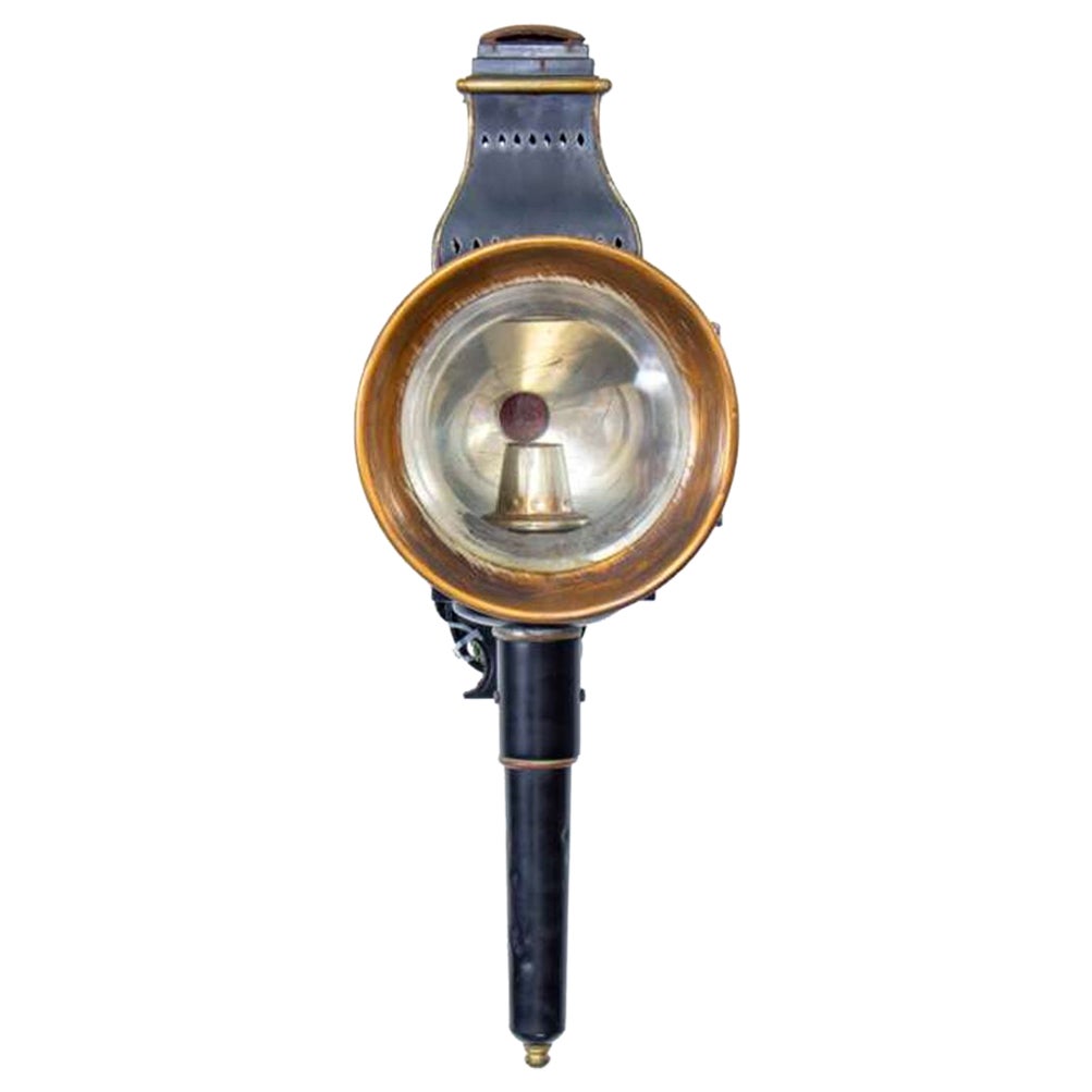19th Century Black and Copper Carriage Light at 1stDibs