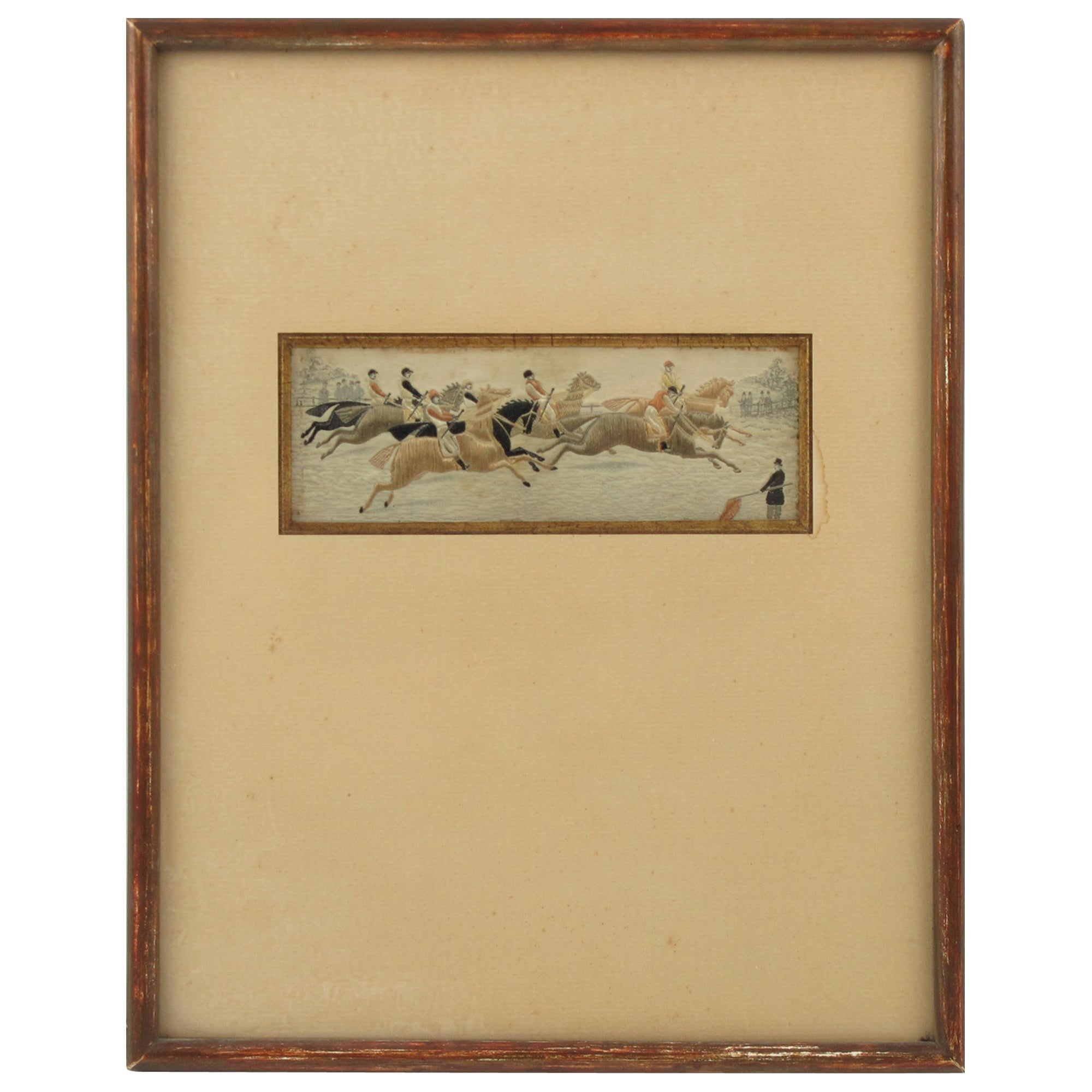 19th Century Stevengraph of Jockey Fred Archer, Silk Picture, Art ...