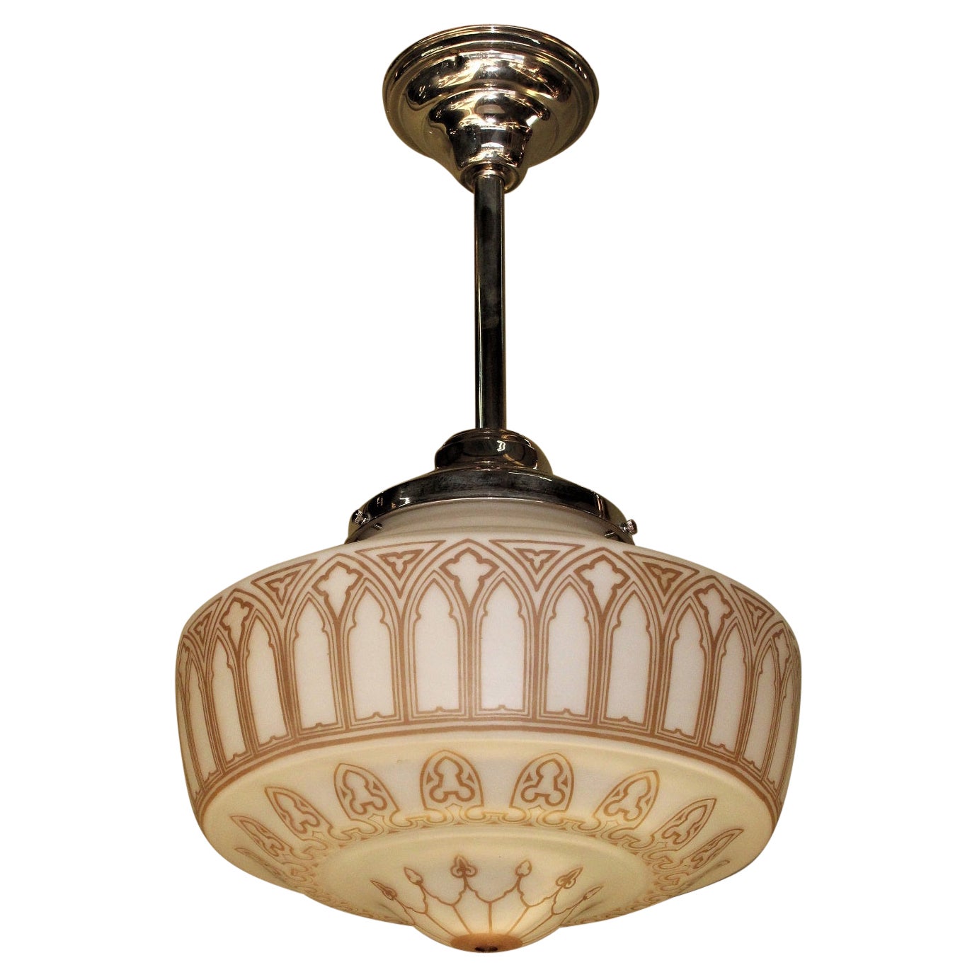 Large 1920s School House Ceiling Light at 1stDibs