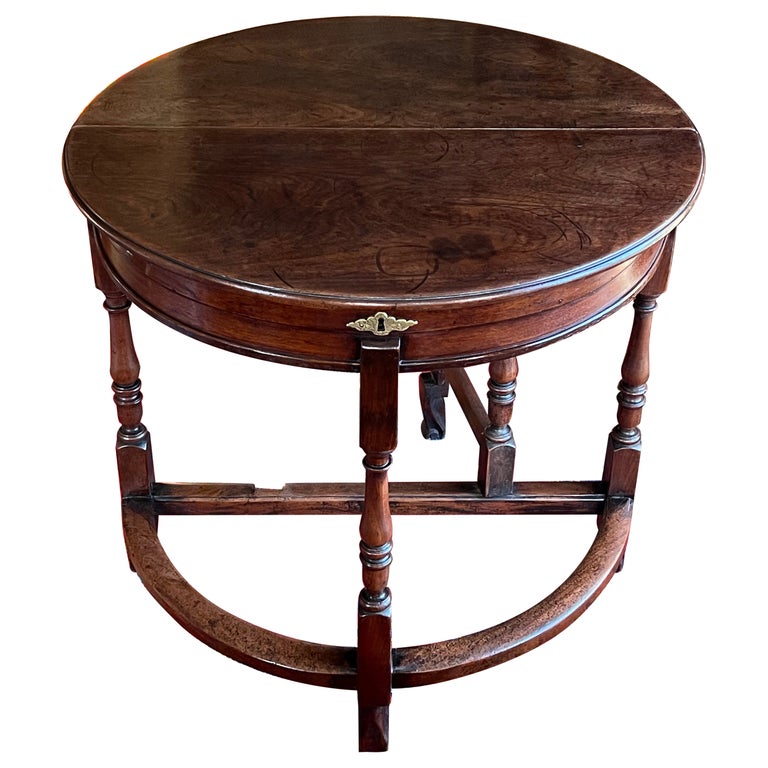 Rare English Queen Anne Walnut Games Table at 1stDibs