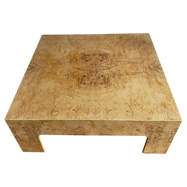Burled Wood Coffee Table at 1stDibs