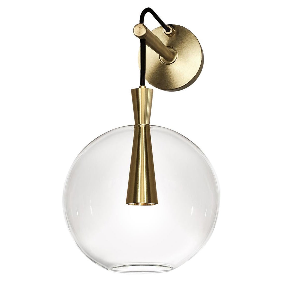 Articulated Wall Lamps, Tripod Wall Bracket and Mirrored Shade For Sale ...