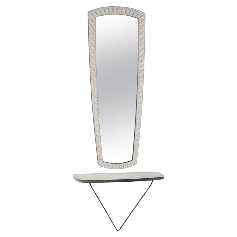 Mosaic Wall Mirror by Berthold Müller Oerlinghausen, 1950 For Sale at ...