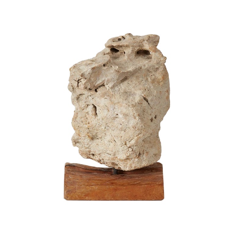 Limestone Sculpture on Plinth at 1stDibs