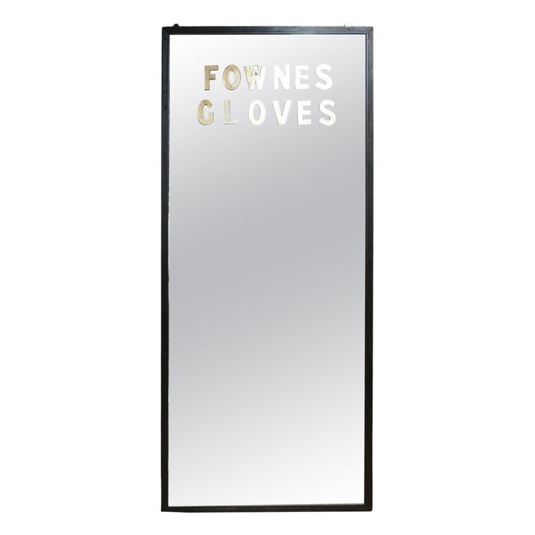 Mid-Century English Advertising Floor or Wall Mirror For Sale at 1stDibs
