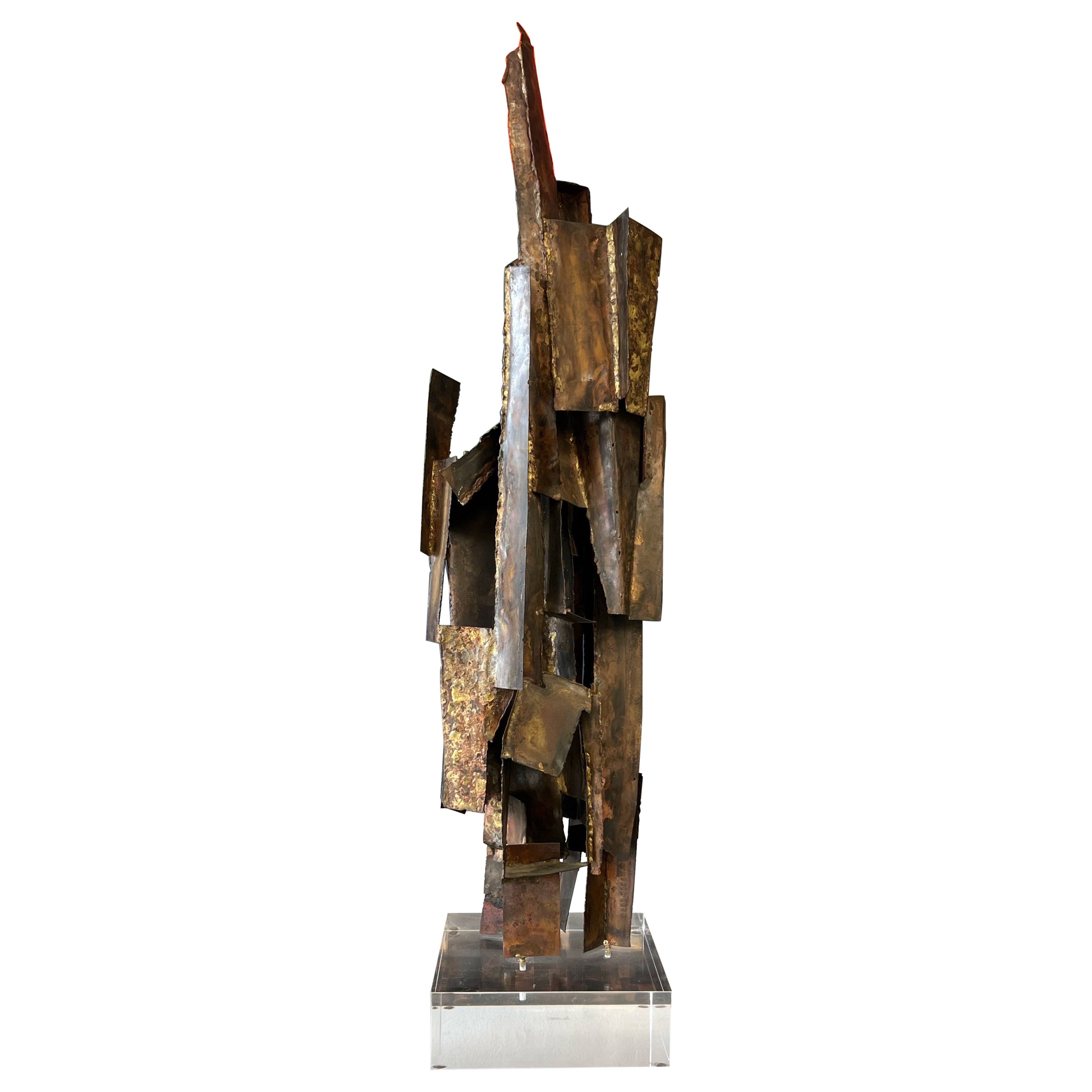 Charles Farkas brutalist sculpture “Head” at 1stDibs