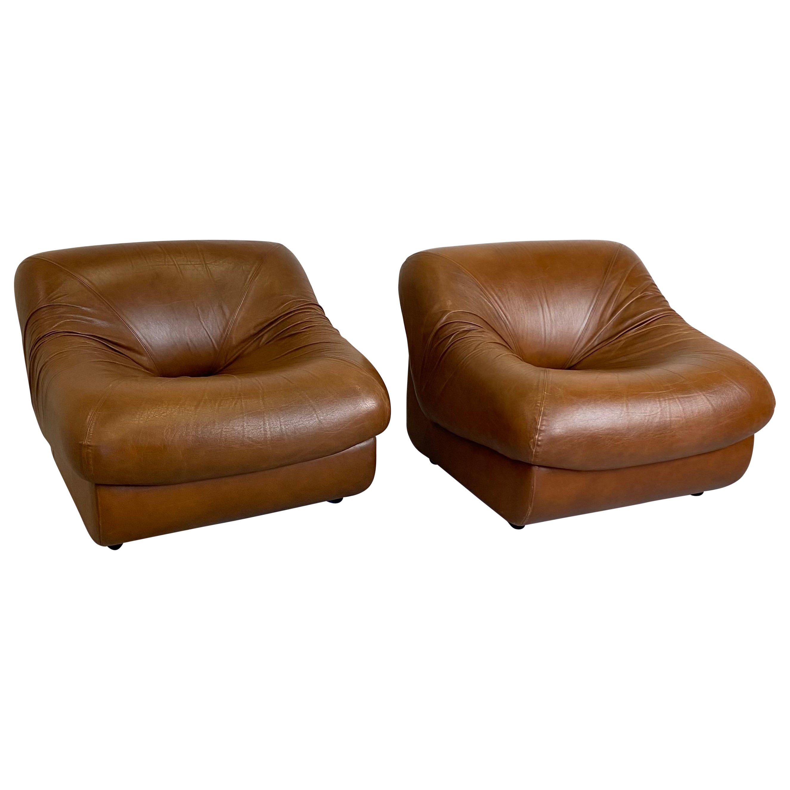 Impressive Leolux Pine and Leather Lounge Chair at 1stDibs