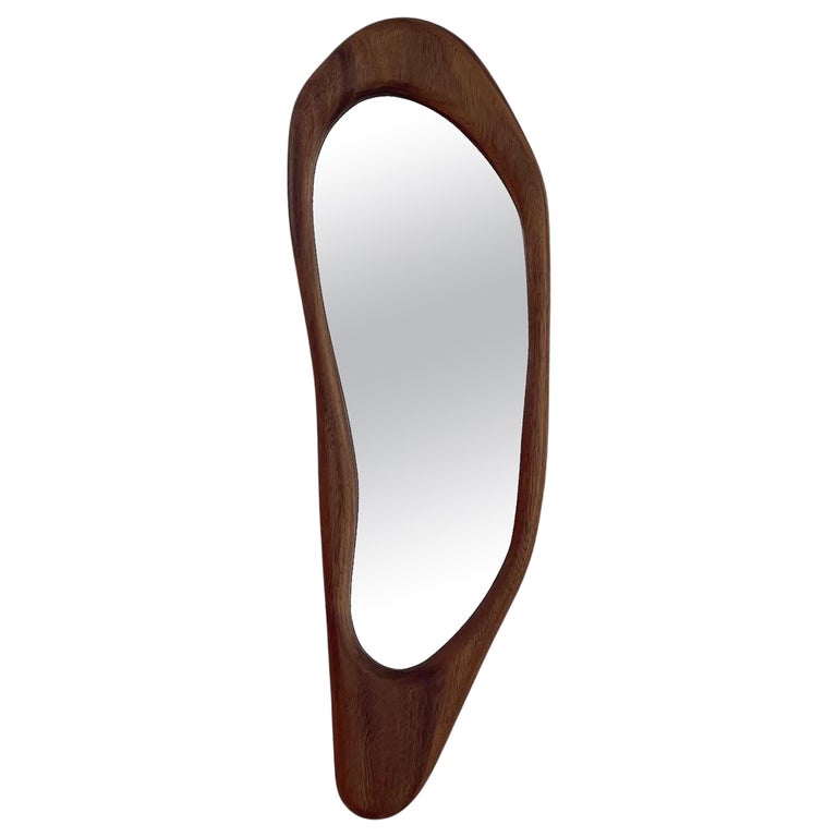 20th Century Organic Rosewood Freeform Mirror at 1stDibs