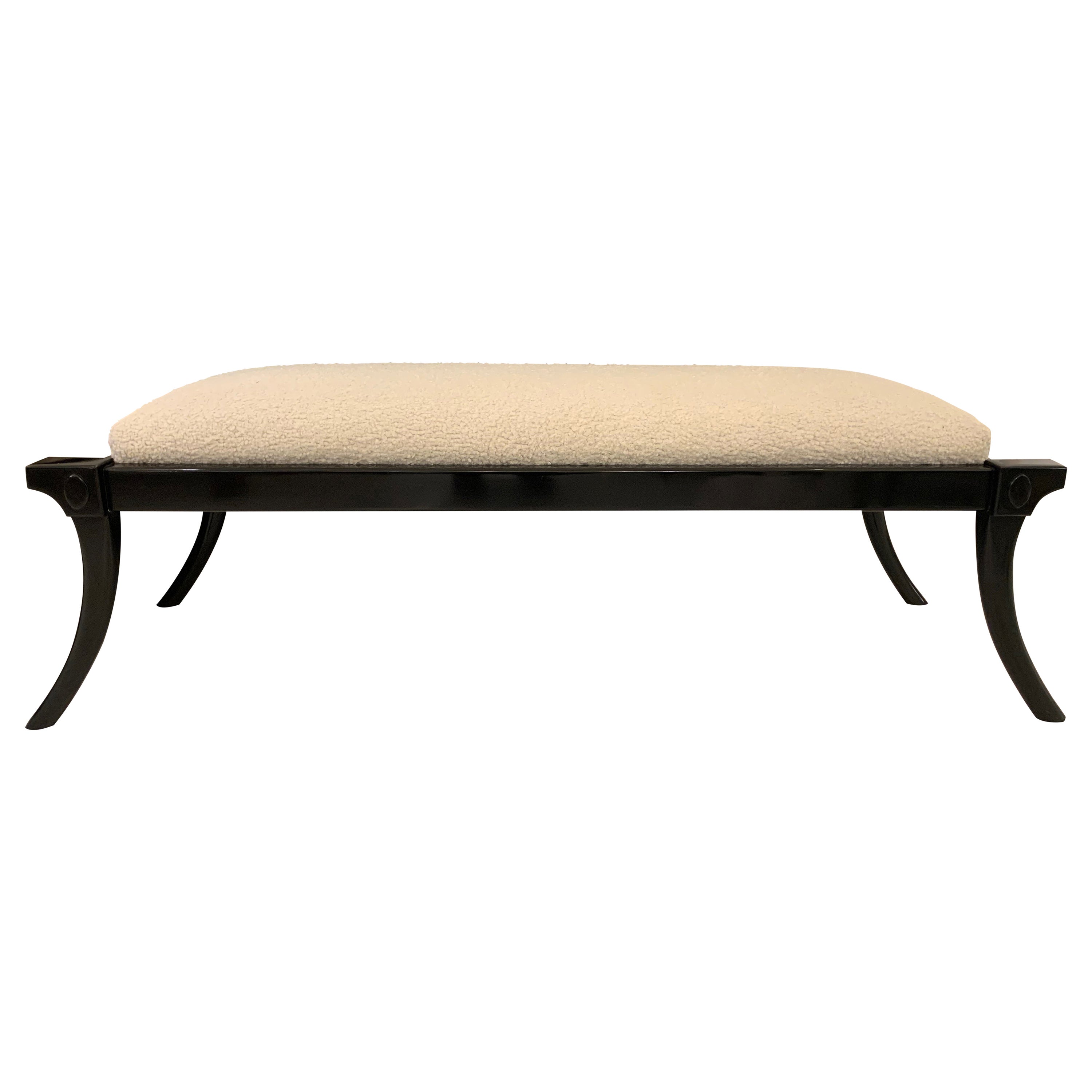 Klismos Bench in solid Mahagony at 1stDibs