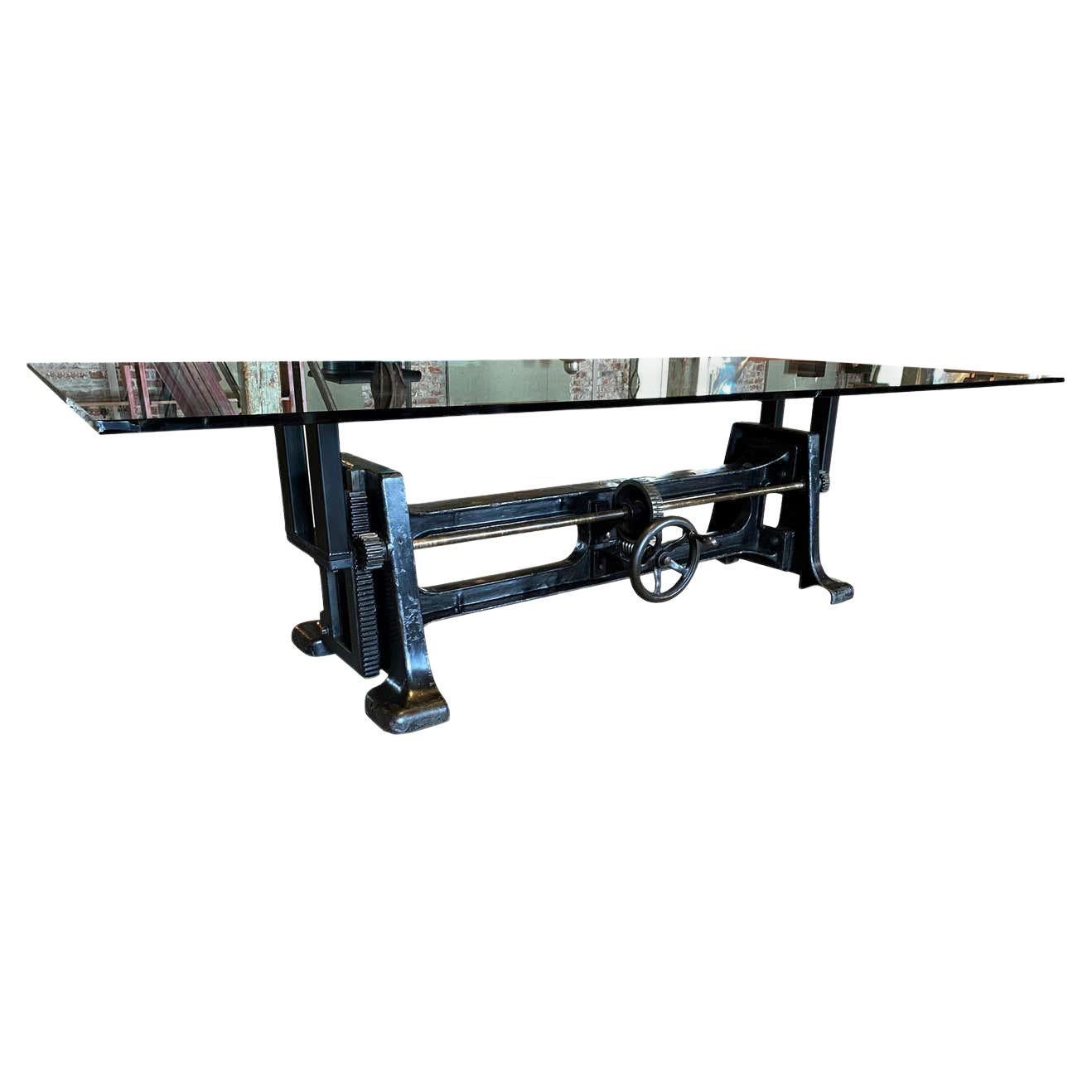 Industrial Adjustable Scissor Lift Table at 1stDibs