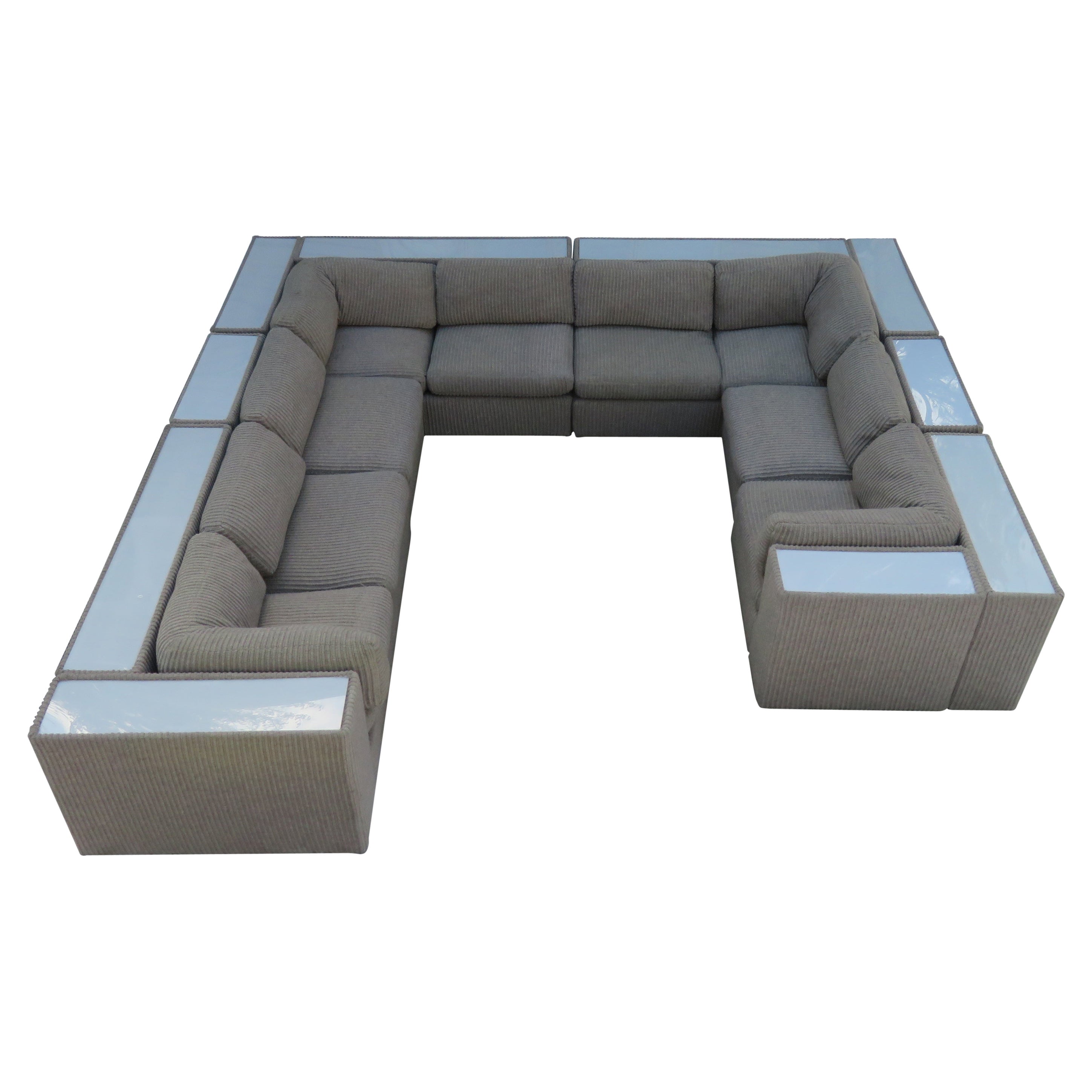 Magnificent 6 Piece Milo Baughman Thayer Coggin Sofa Sectional Mid ...