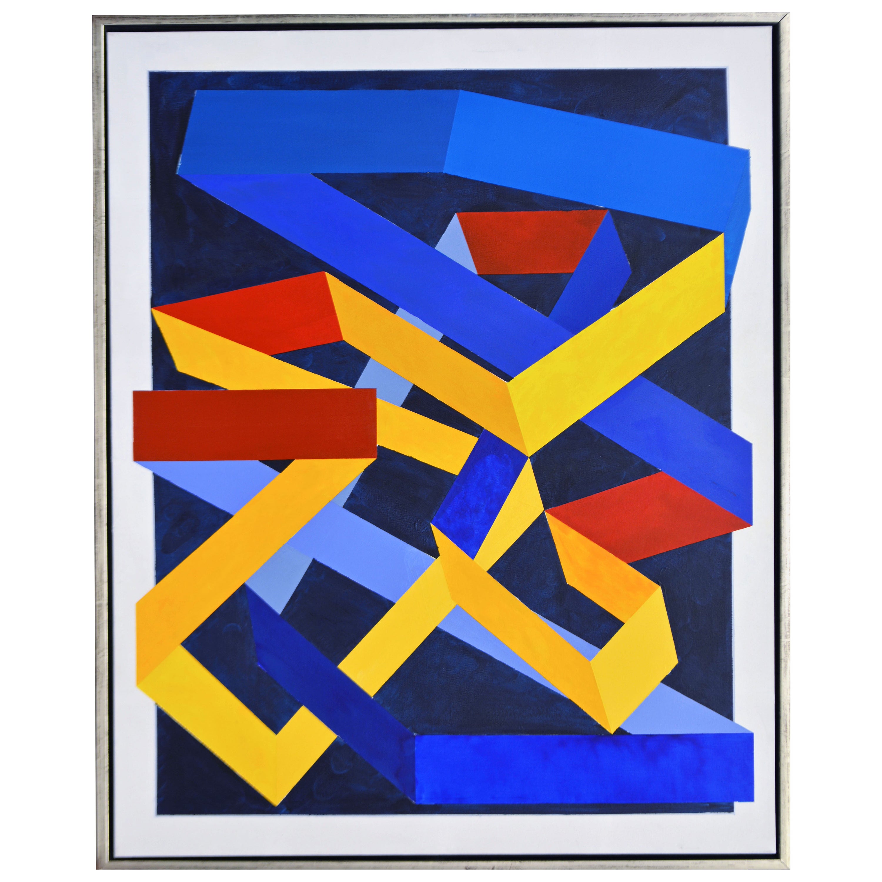 New Modern Art Movement Abstract Painting by John Anderson, 1965 at ...