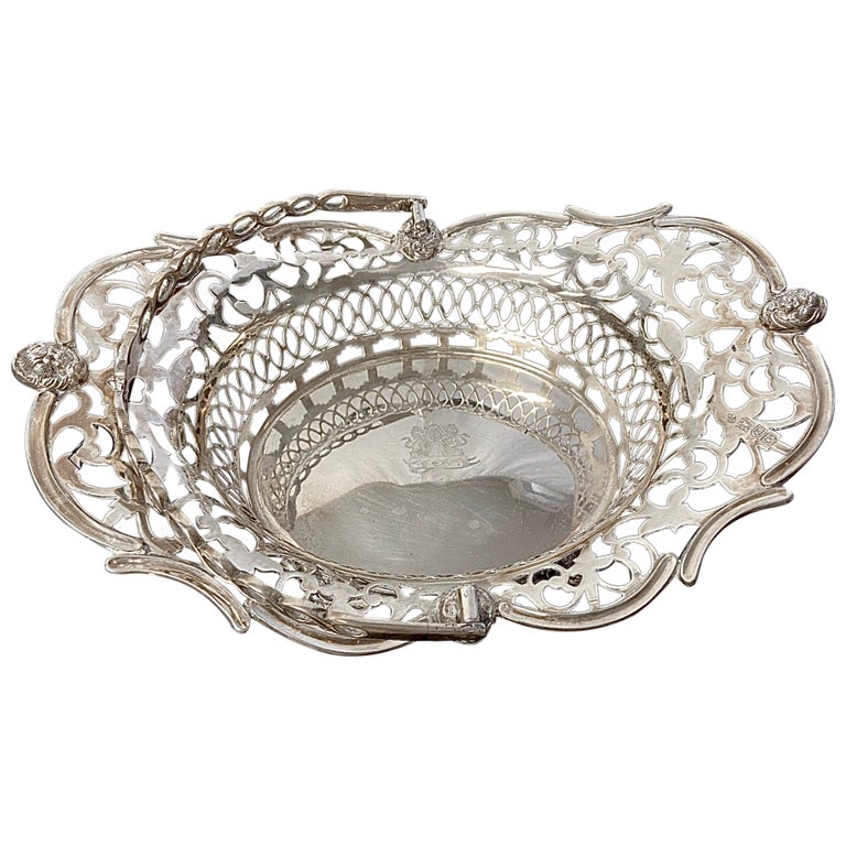 Antique Hancock and Company Sterling Silver Basket at 1stDibs