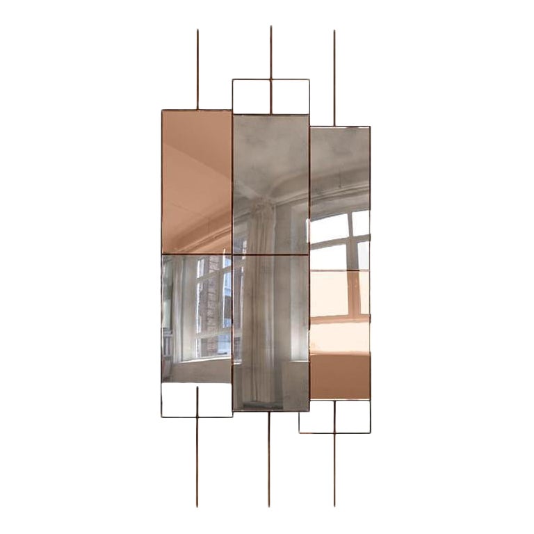 Modern Bronze Altura Mirror by Caffe Latte For Sale at 1stDibs