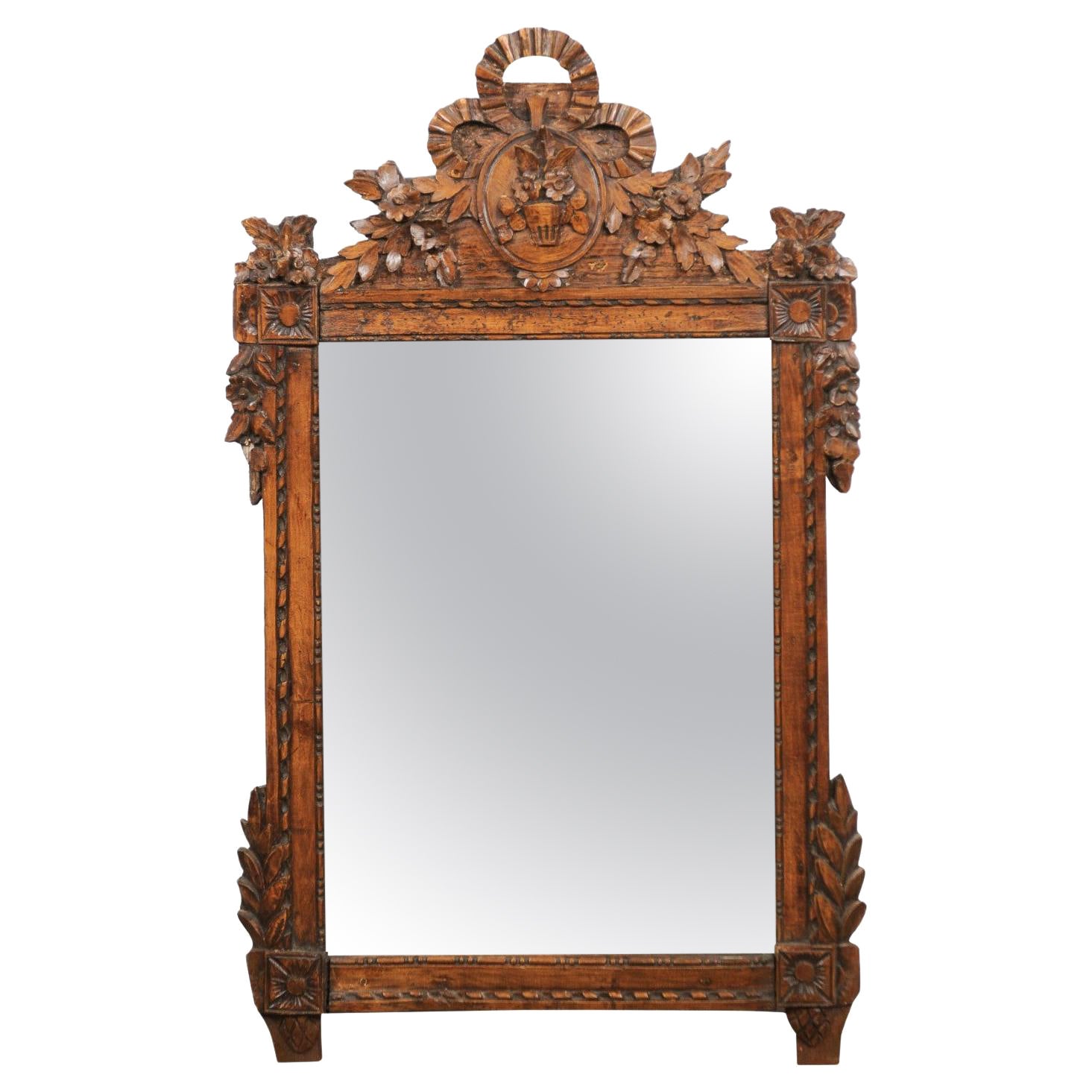 French Provincial 18th Century Mirror For Sale at 1stDibs