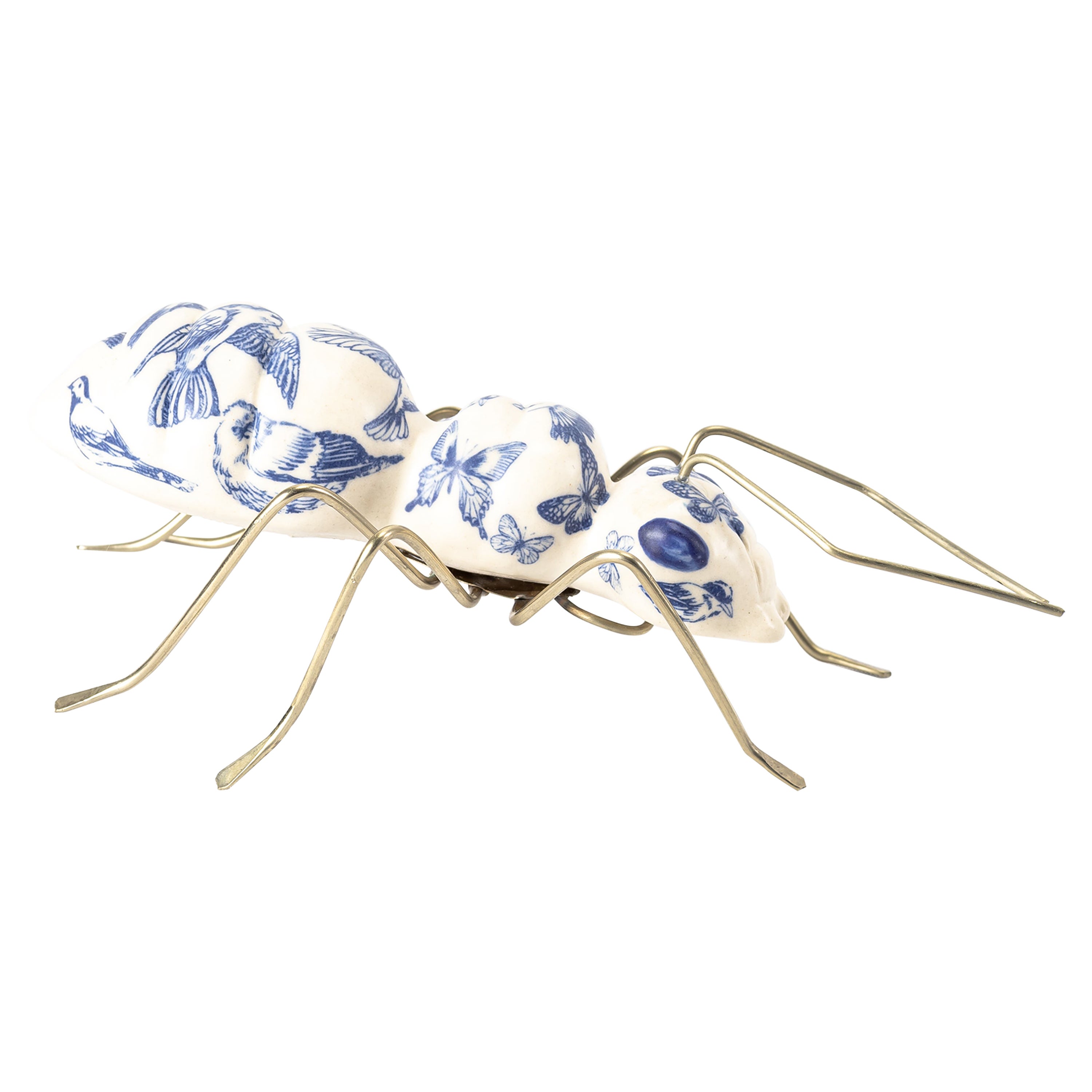 Ceramic Ant and White Metal by Estudio Guerrero at 1stDibs