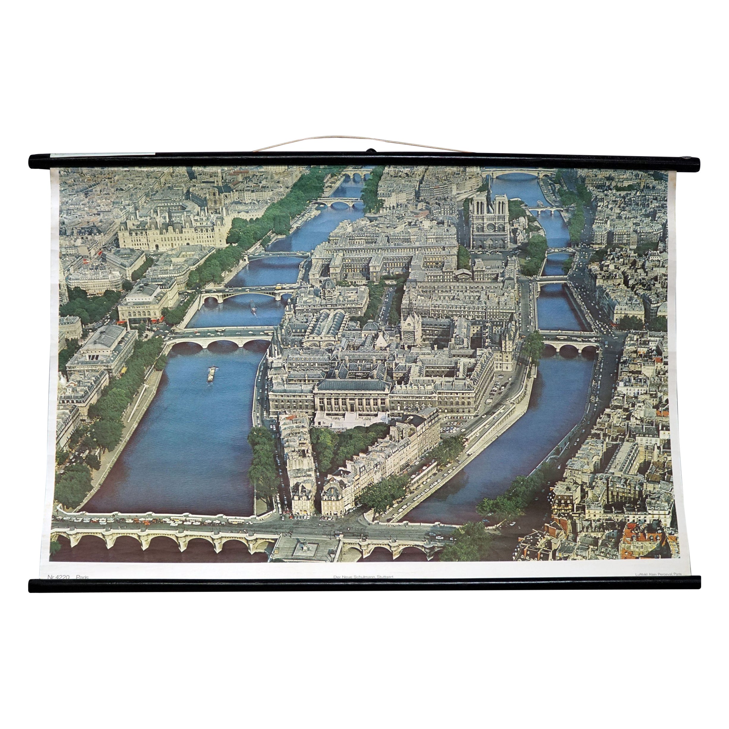 Countrycore Photo Poster Pull-Down Wallchart Paris France For Sale at ...
