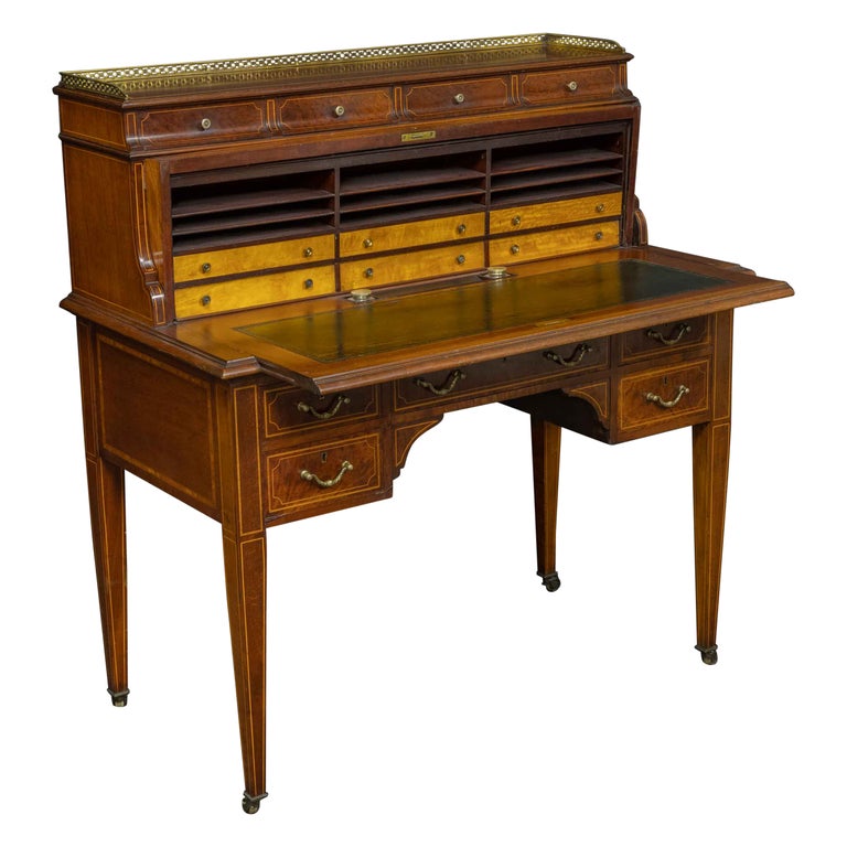 Victorian Desk Presented by Buckingham Palace to the Director of Works ...