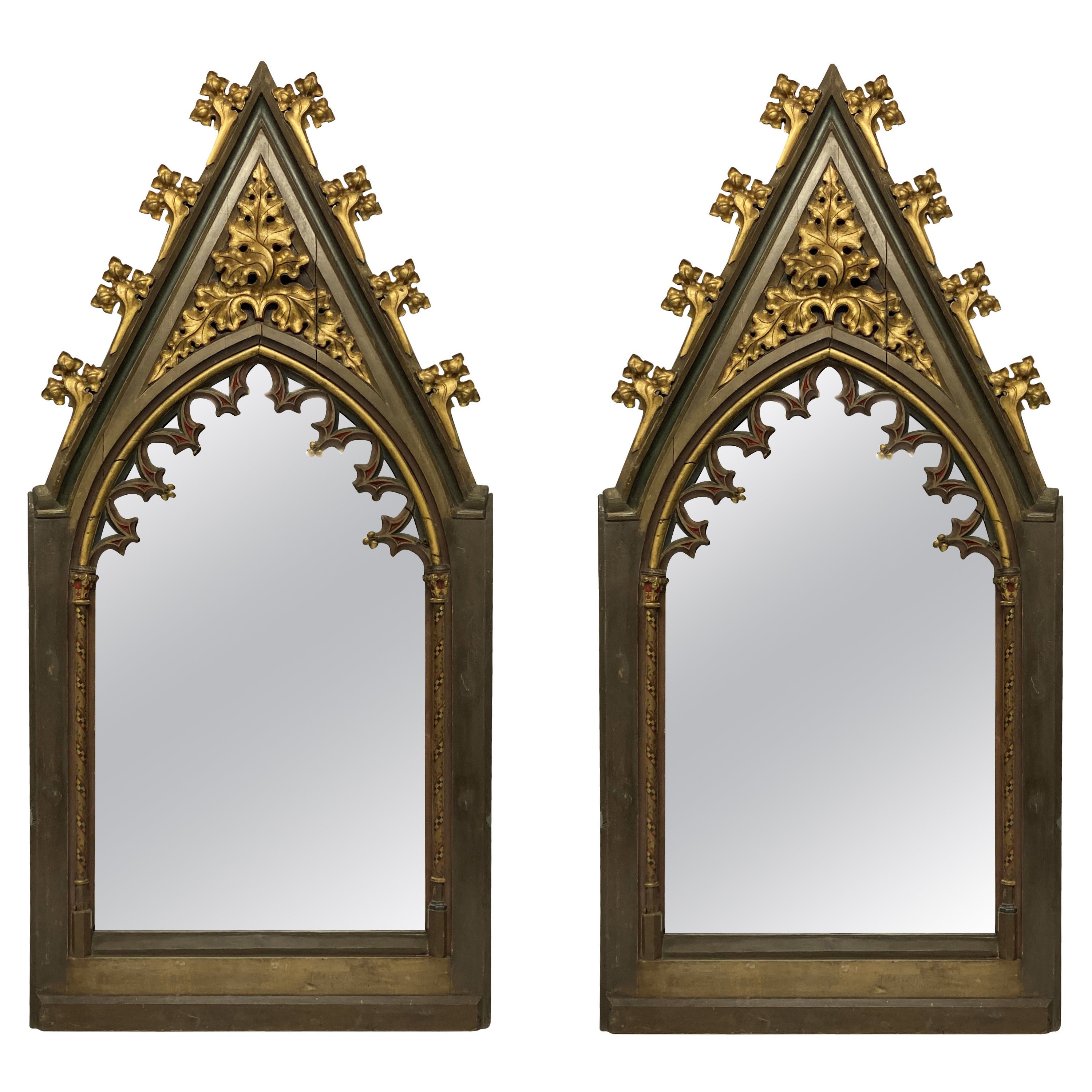 Gothic Revival Mirror at 1stDibs