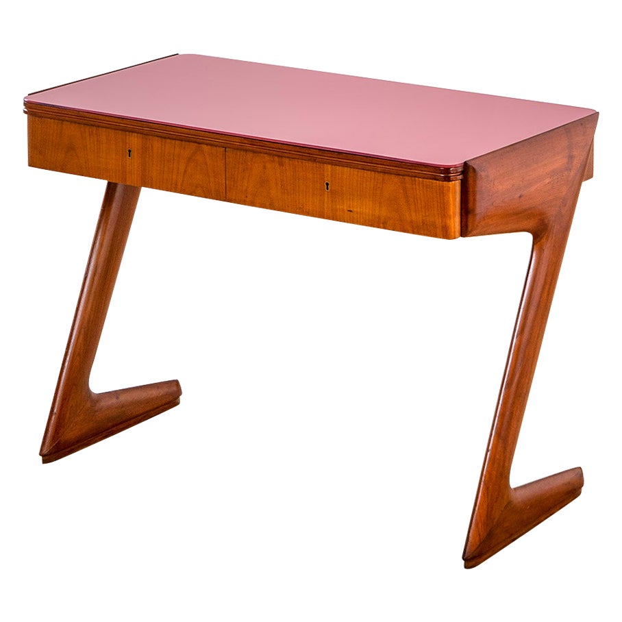 20th Century Parchment Desk with Four Drawers by Garrison Rousseau at ...