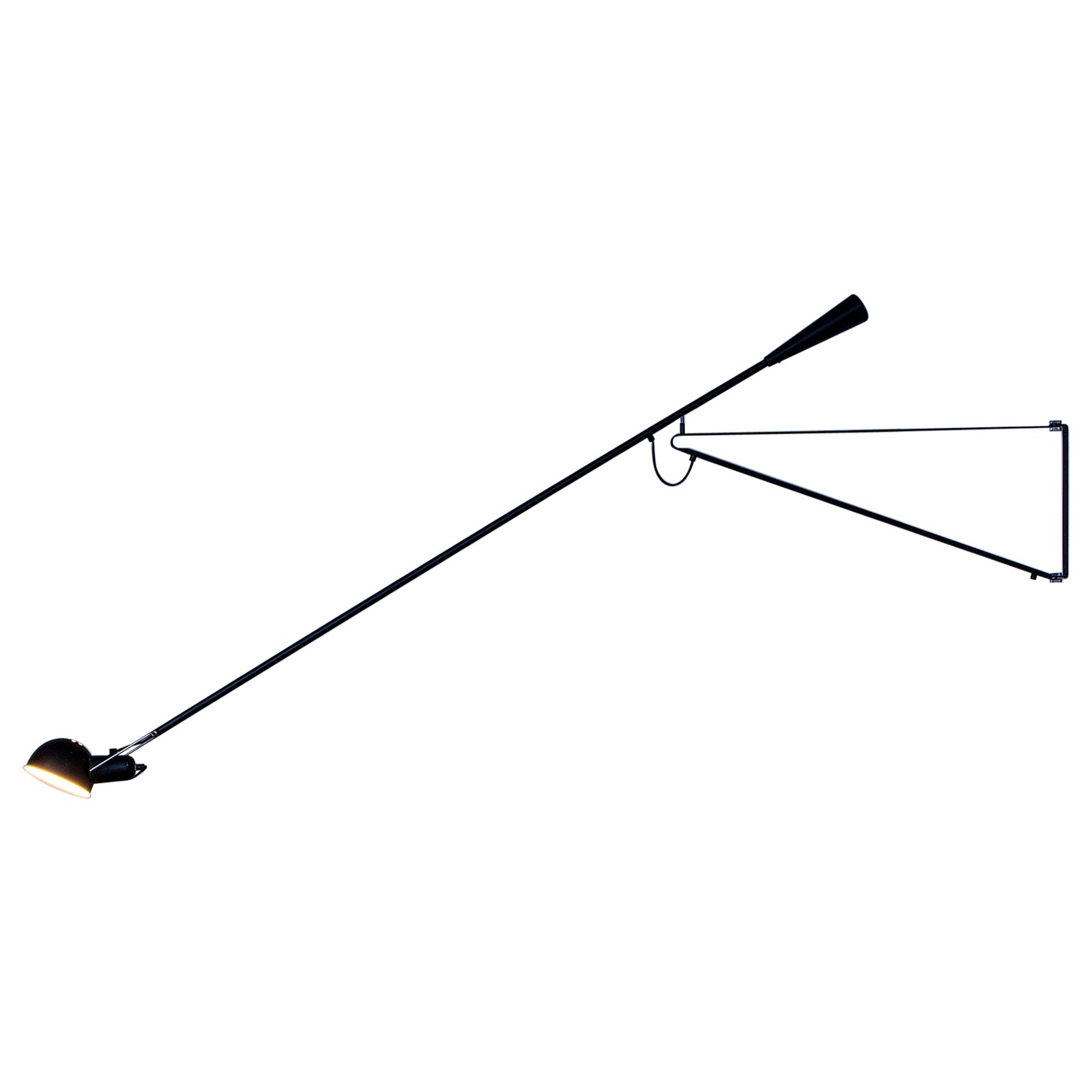 Modern Black Mod 265 Wall Light by Paolo Rizzatto for Flos Italy For ...