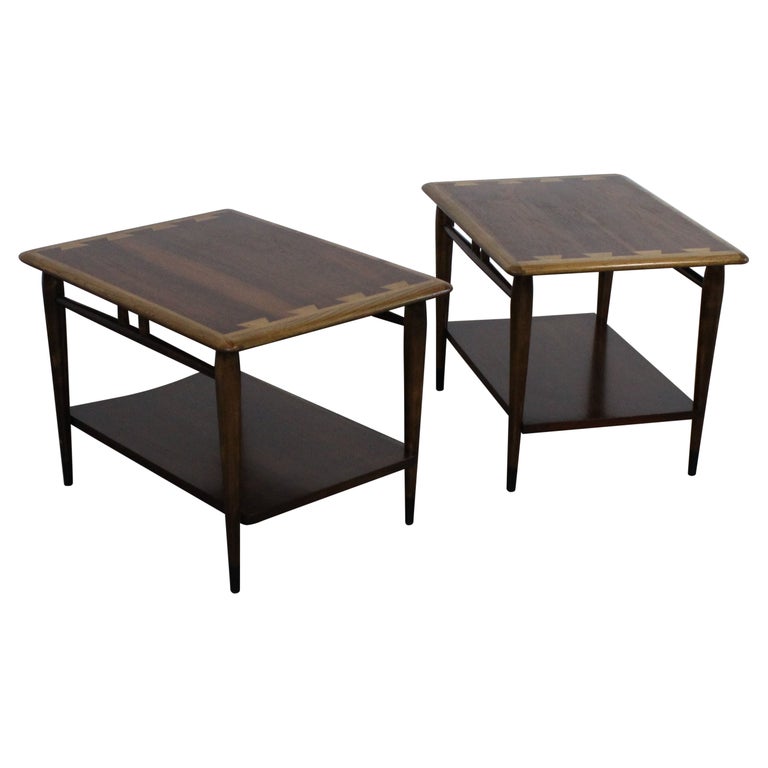Mid-Century Modern Andre Bus Lane 'Acclaim' 2-Tiered End Tables 900-05 For Sale at 1stDibs