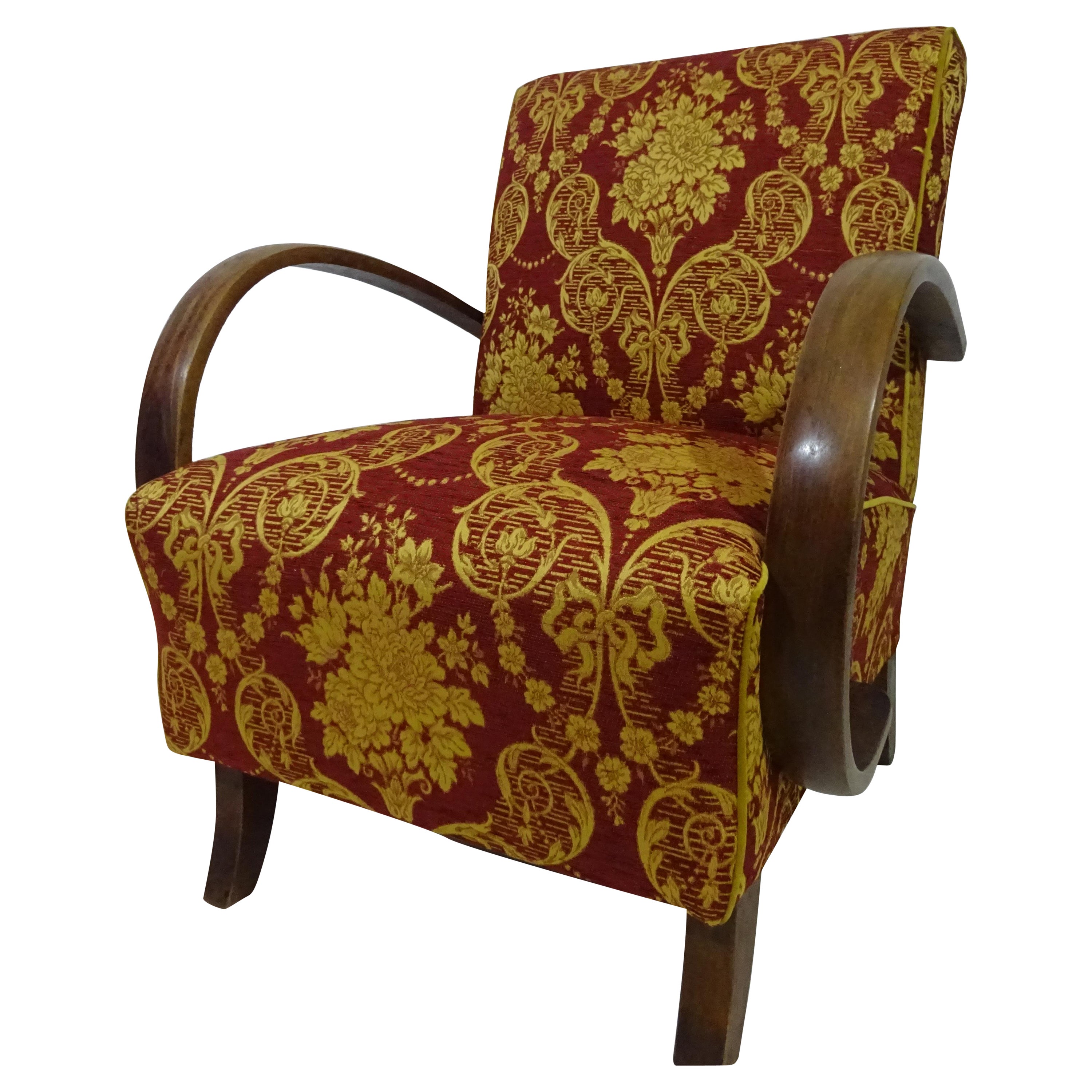 Early Victorian Library Reading Chair in Floral Chenille For Sale at ...