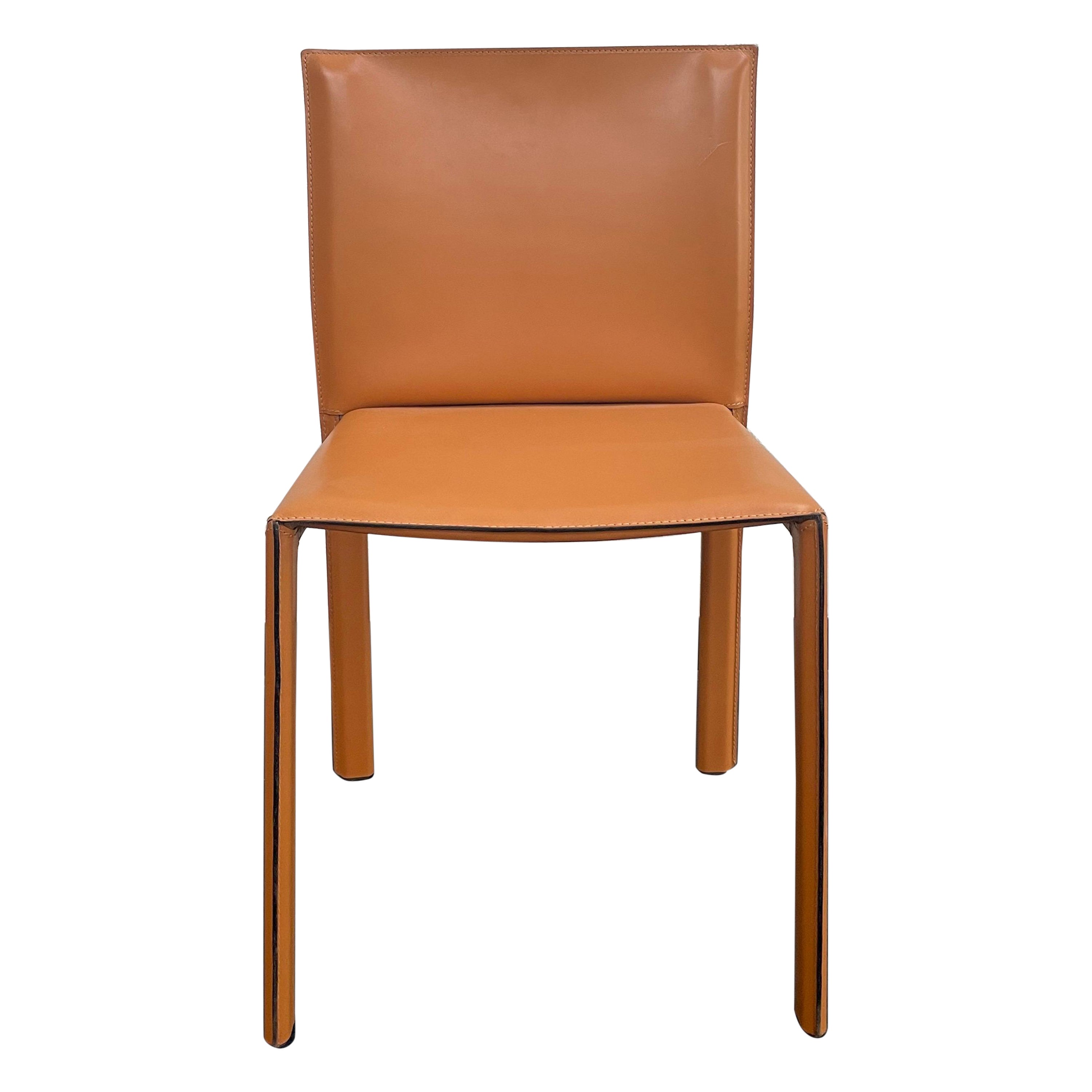 Mario Bellini Leather Cab Chairs by Cassina, Italy at 1stDibs