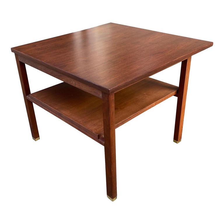 Dunbar Endtable Table with Brass Capped Feet For Sale at 1stDibs