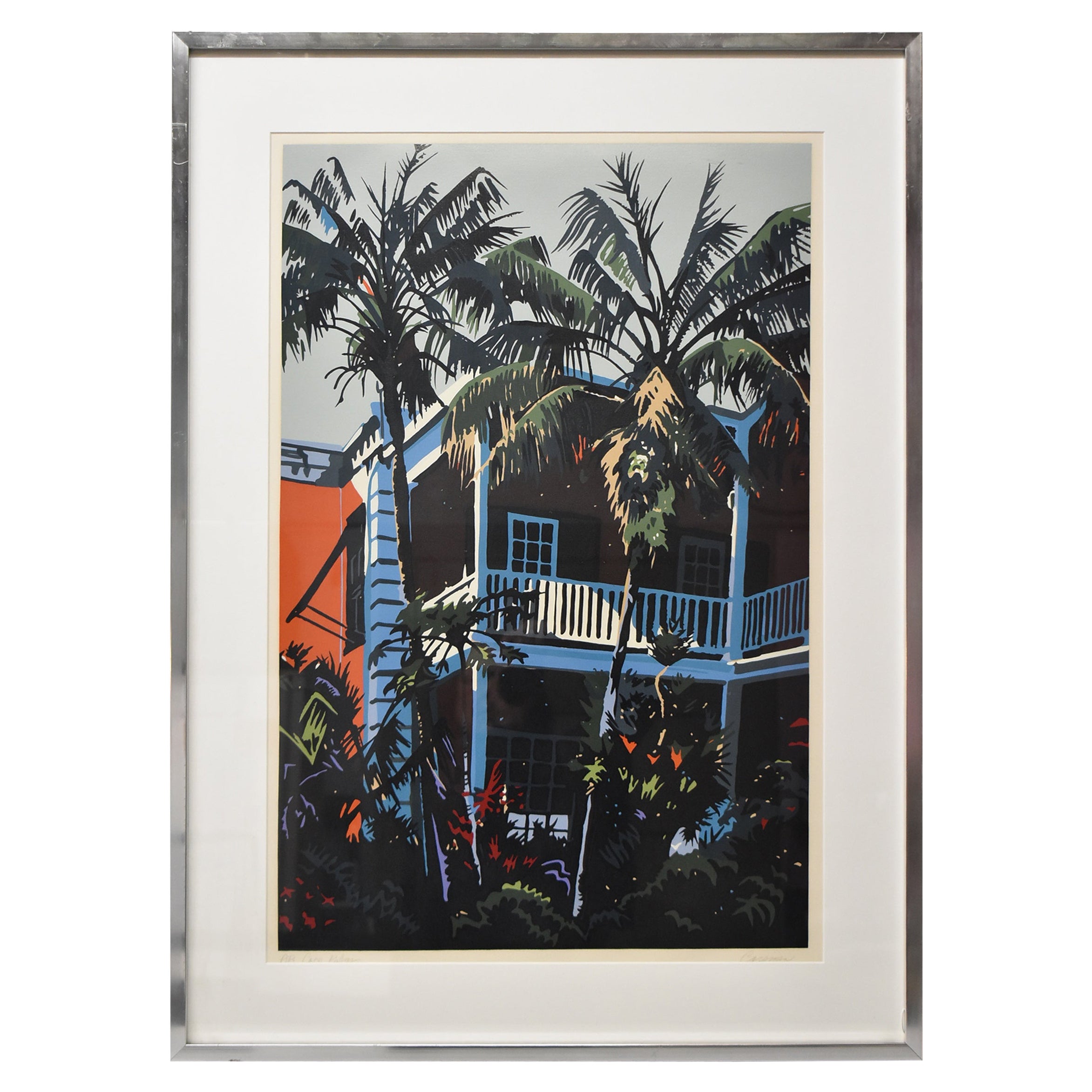 Large and Colorful 1973 Abstract Artists Proof Lithograph By Alice ...