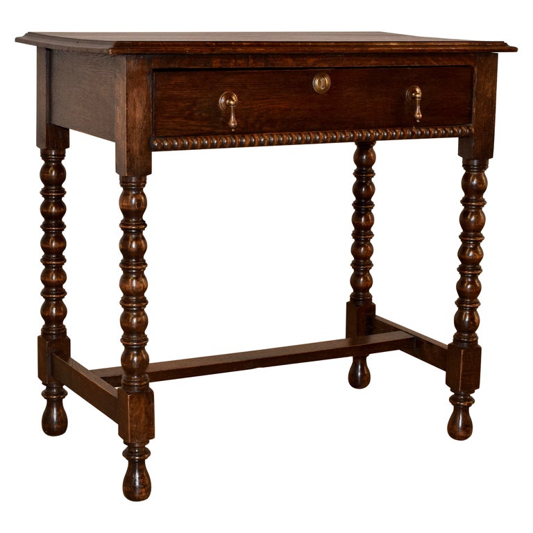 Edwardian Oak Side Table, c. 1900 at 1stDibs