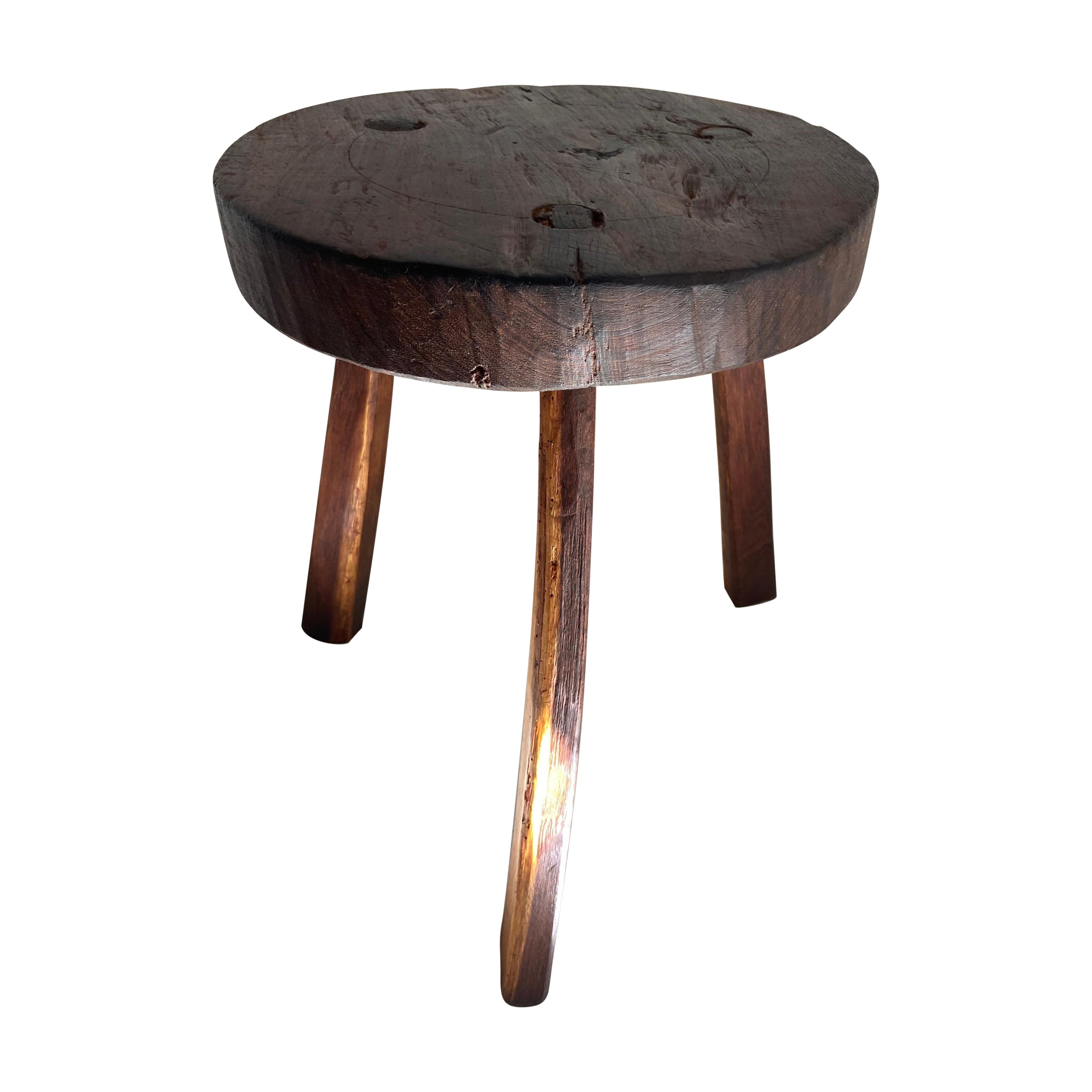 Four Legged Primitive Stool from Mexico at 1stDibs