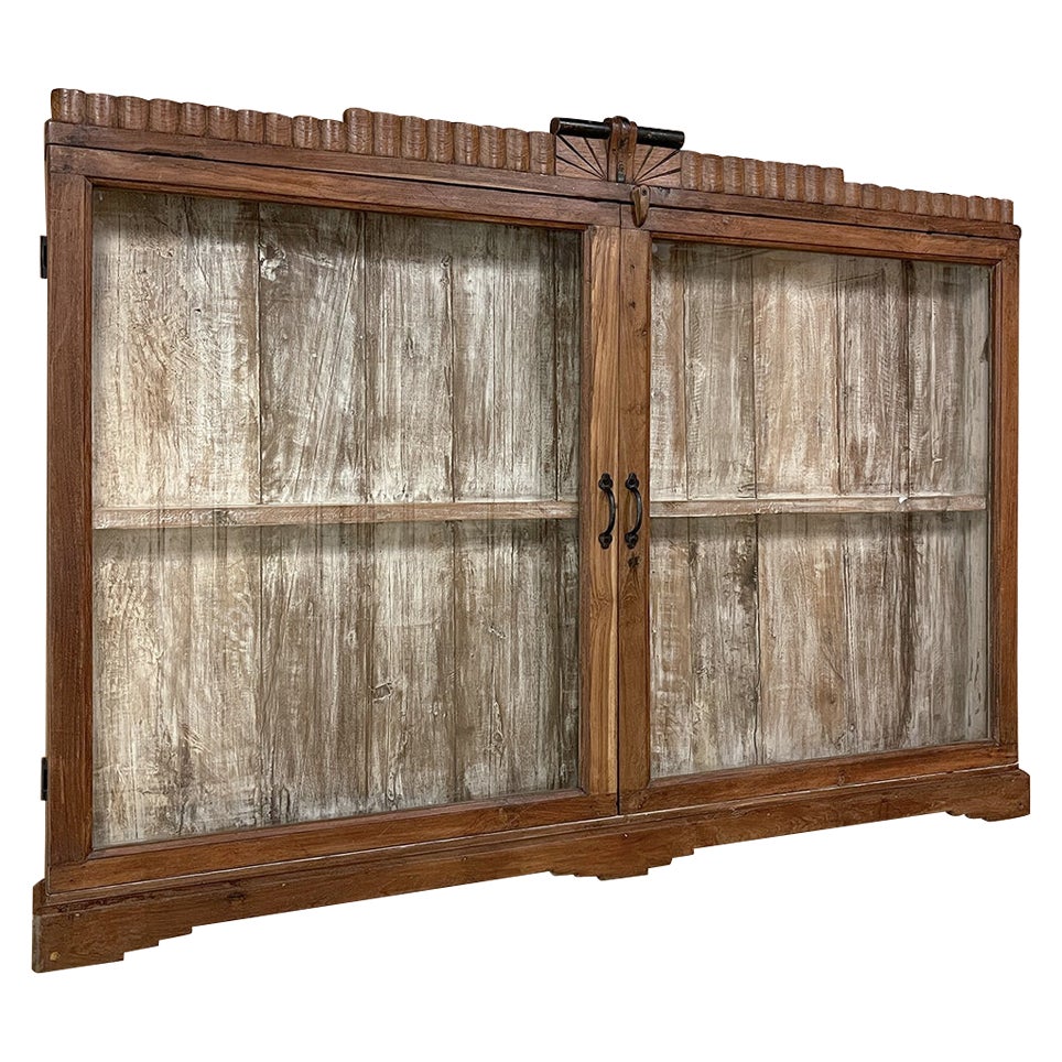 Antique Nickel and Oak Display Case on an Oak Base at 1stDibs