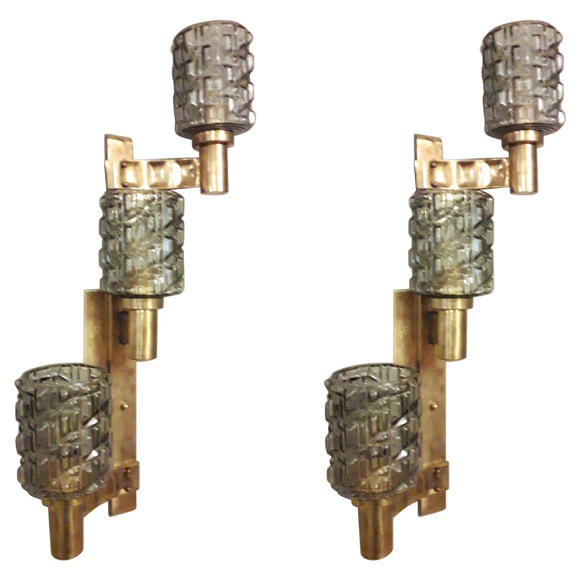 Pair of Triple Hurricane Sconces For Sale at 1stDibs | triple hurricane ...