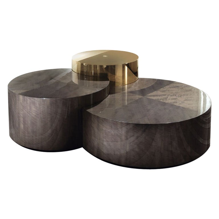 Giorgio Collection 3 Levels Round Cocktail Coffee Table For Sale at 1stDibs