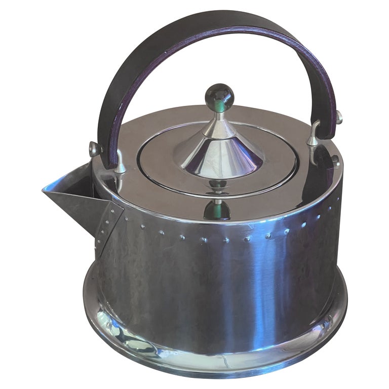 Postmodern "Ottoni" Stainless Steel Tea Kettle by Carsten Jorgensen for ...