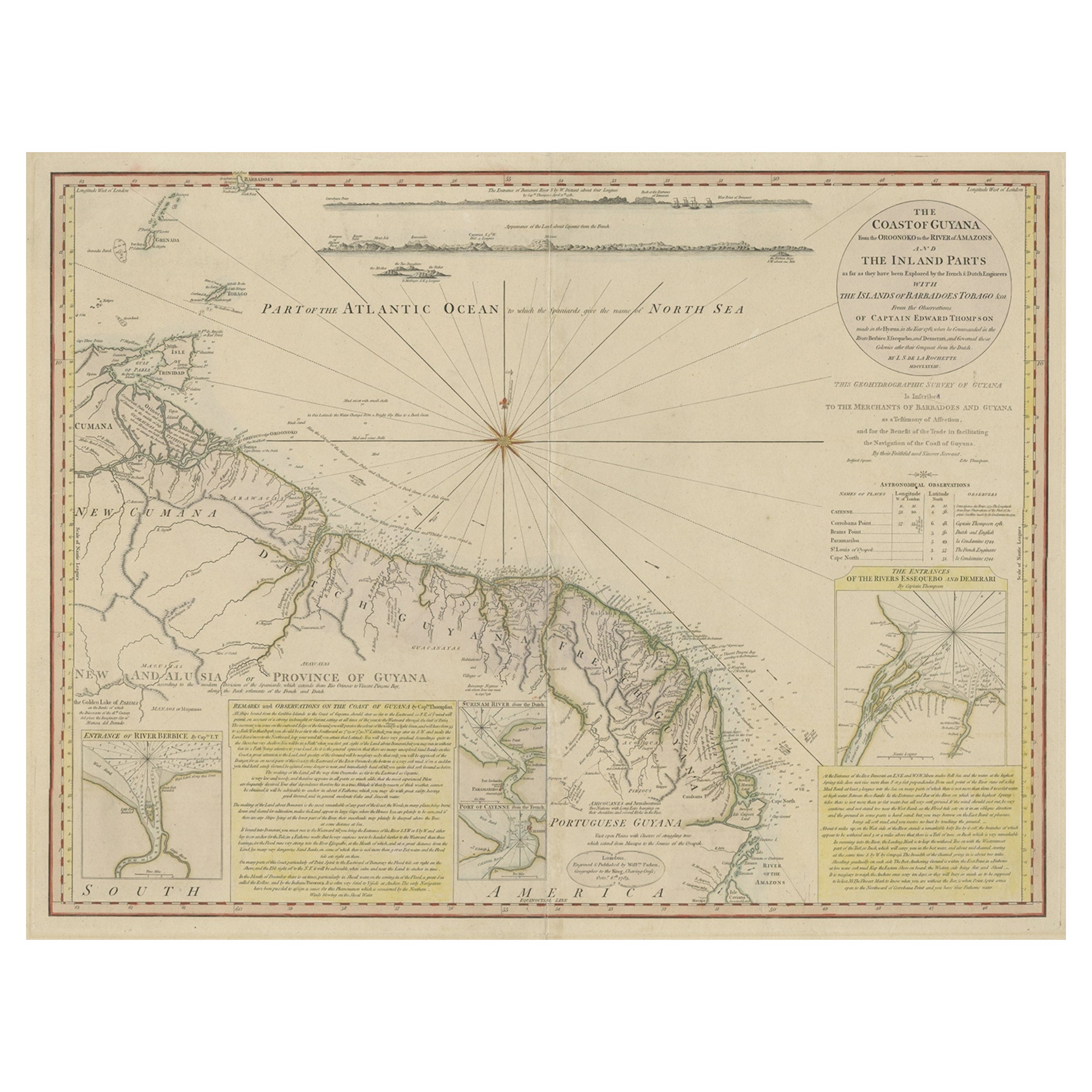 Old Map the Gulf of Mexico, the Caribbean and Northern South America ...