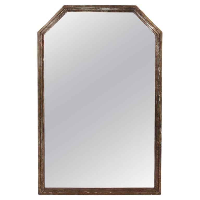 Art Deco Silver Leaf Mirror For Sale at 1stDibs