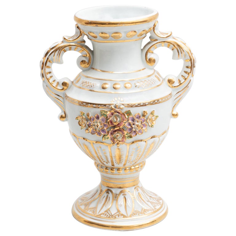 Late 19th Century Spanish Serves Style Vase For Sale at 1stDibs