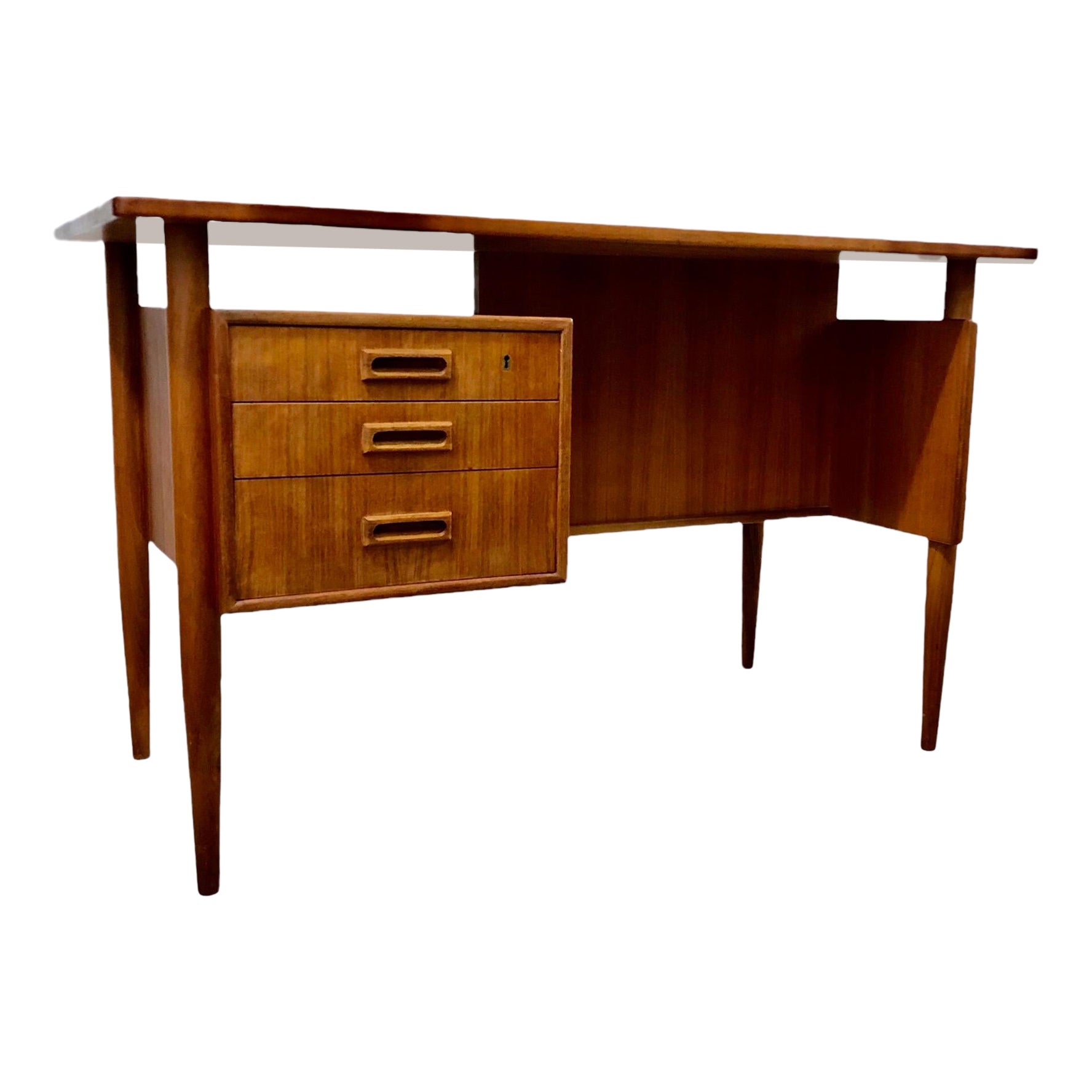 Mid-Century Ib Kofod-Larsen G Plan Floating Desk at 1stDibs