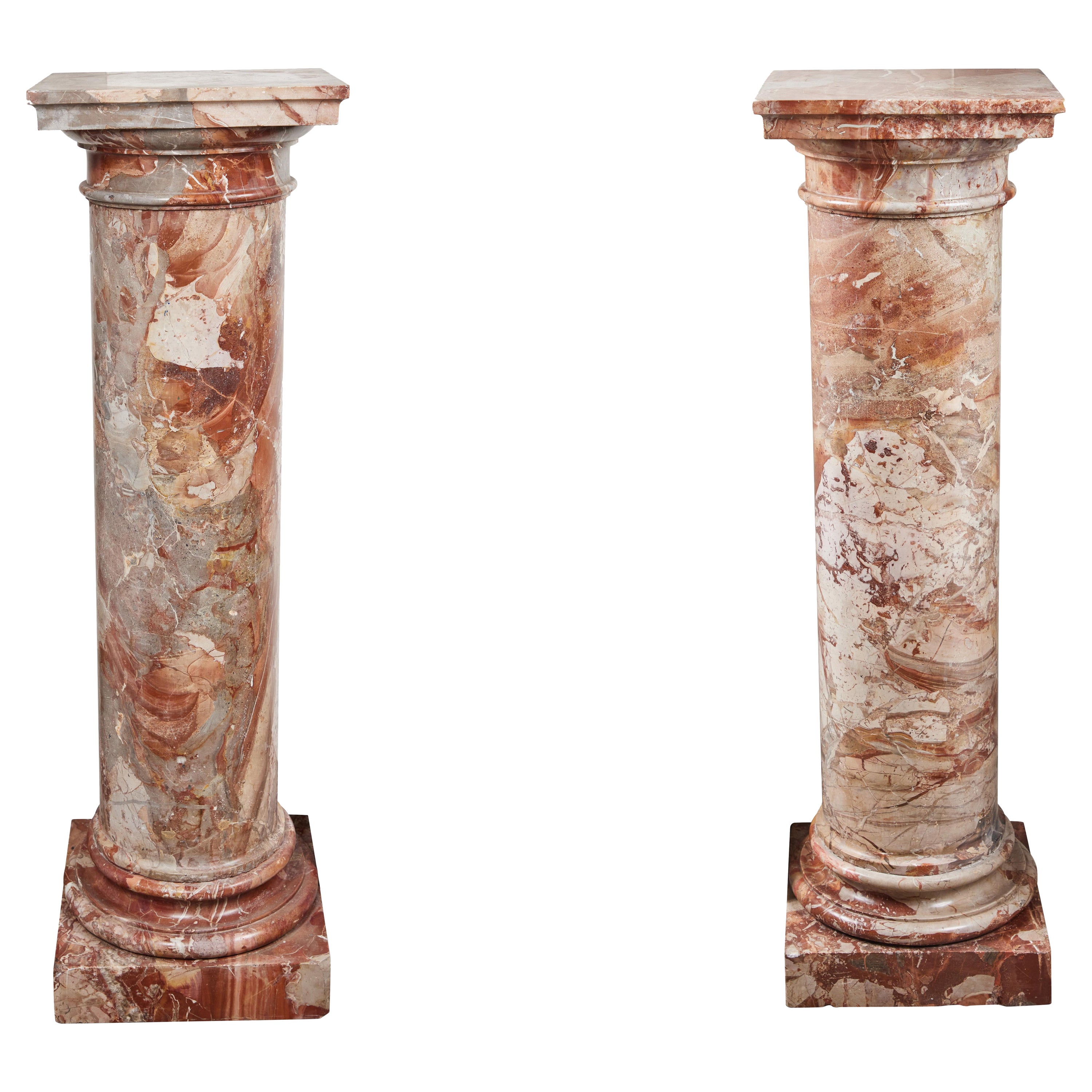 19th Century, Napoleon III Style White Marble Column For Sale at 1stDibs
