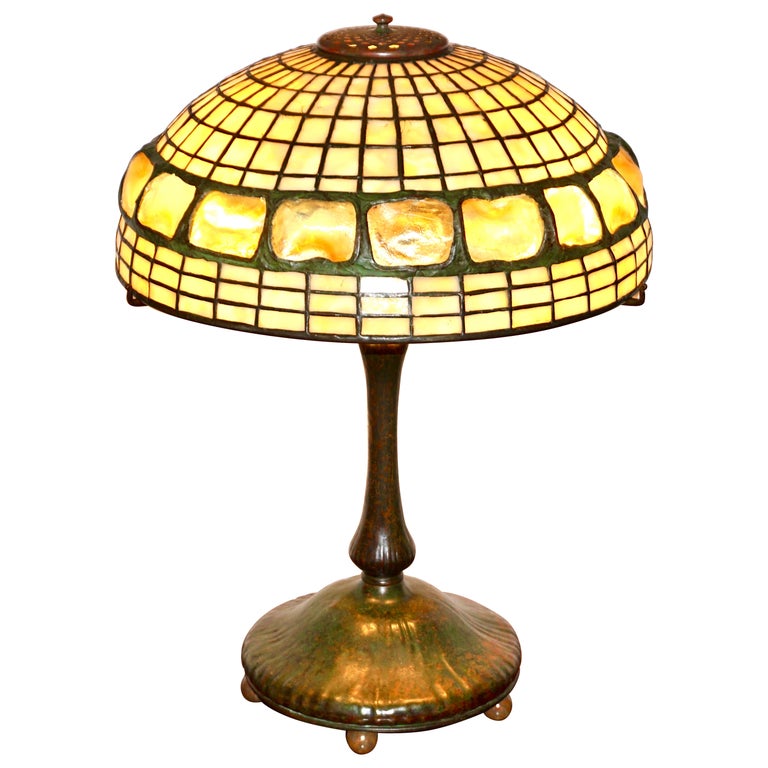 Tiffany Studios Turtleback Table Lamp at 1stDibs | tiffany turtleback ...
