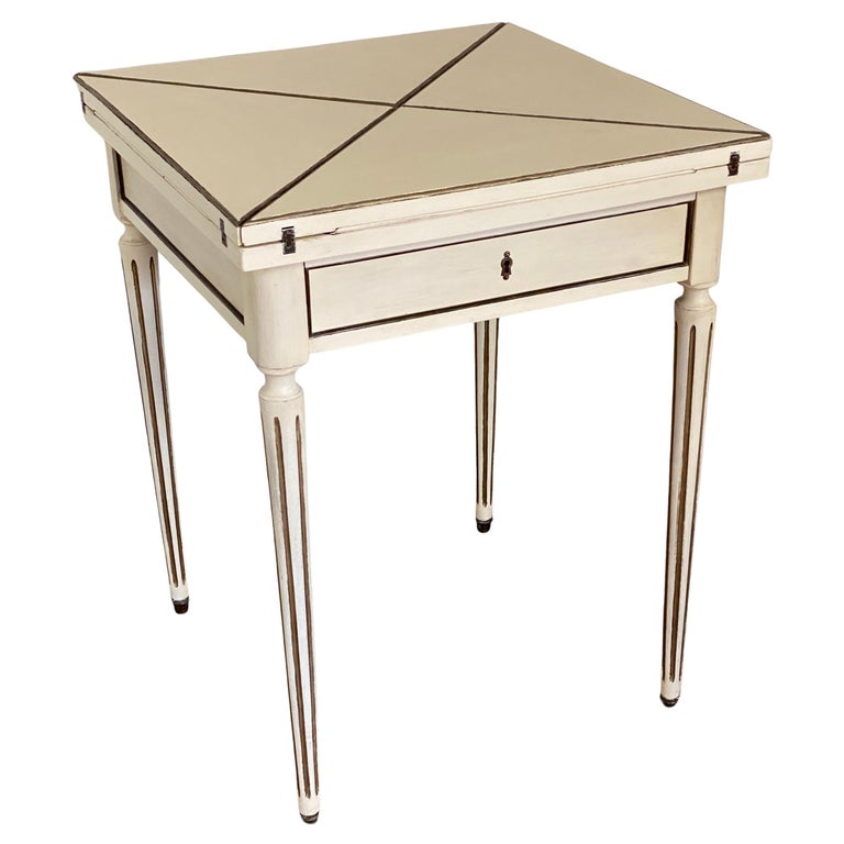 Antique French Neo-Classical Folding Card or Game Table For Sale at 1stDibs