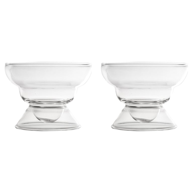 21st Century Contemporary Water Glasses x2 Handmade in Italy by Ilaria ...