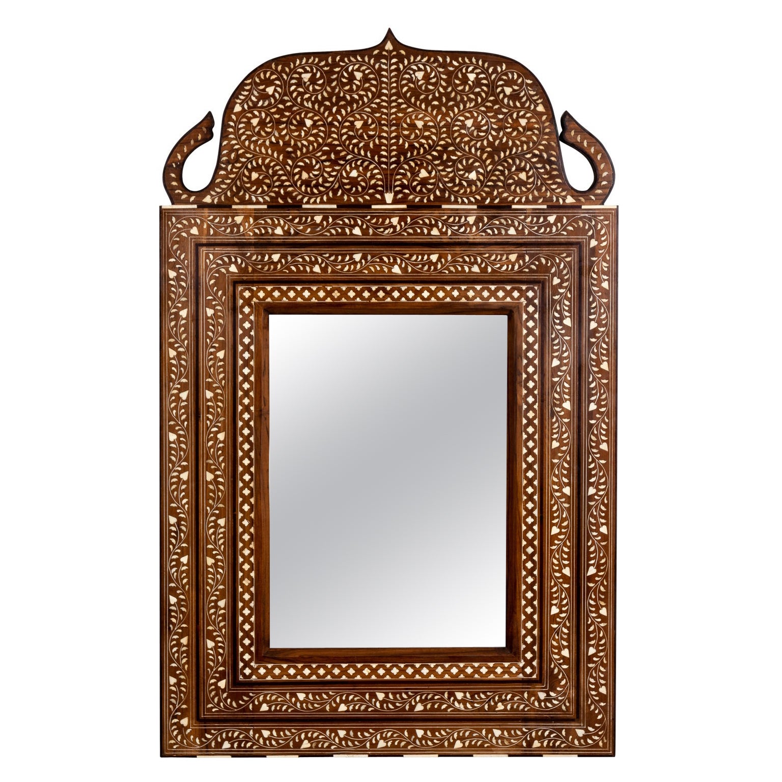 Moroccan Mirror with Bone Inlay at 1stDibs
