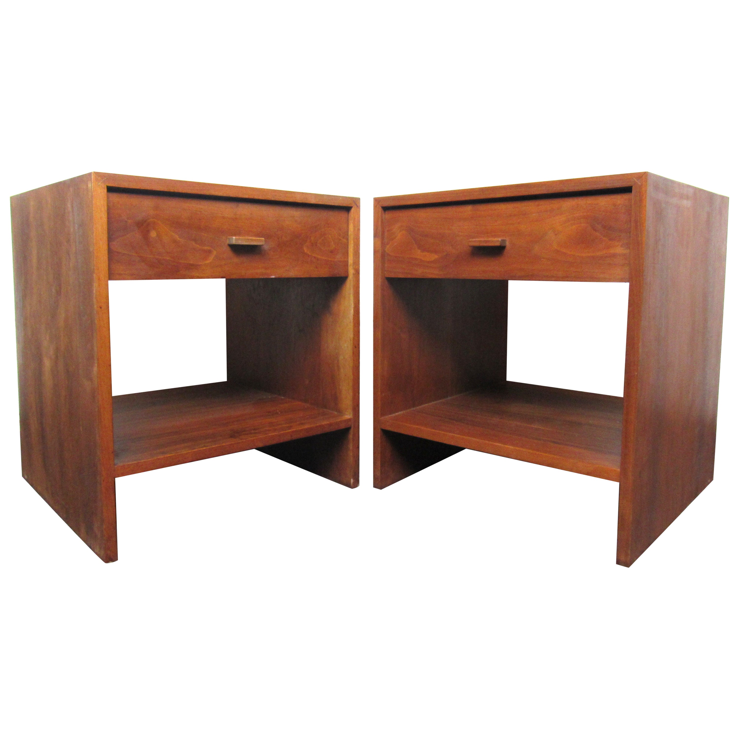 Pair Mid-Century Modern Kent Coffey "Focus" End Tables at 1stDibs