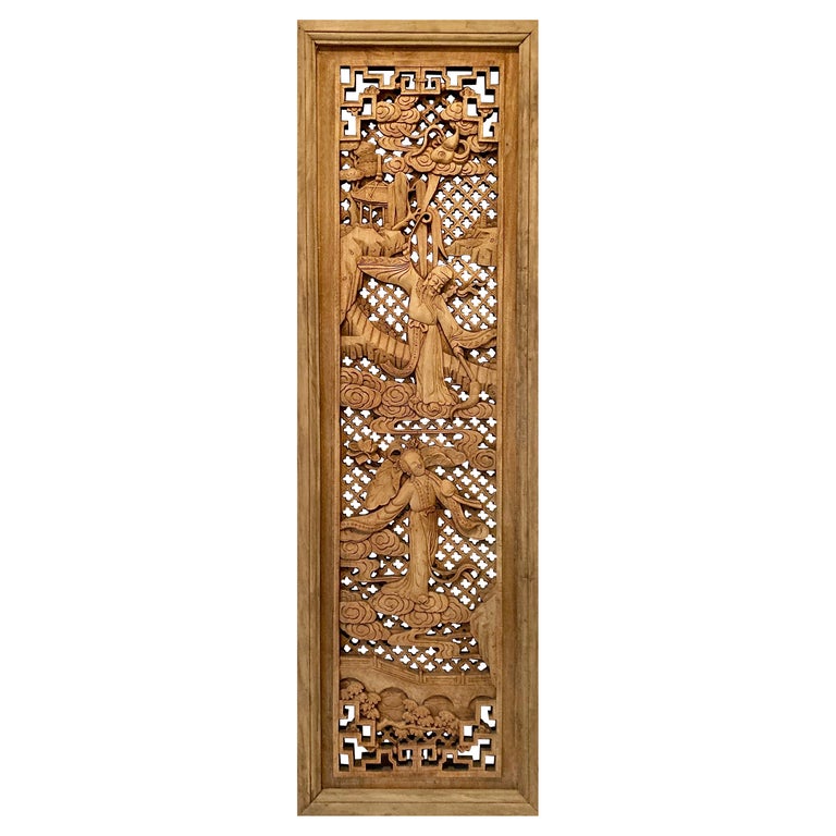 Chinese Decorative Panel For Sale at 1stDibs