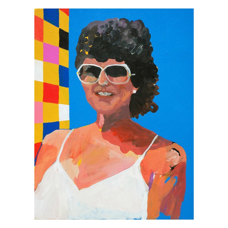 'Wild Mullet' Portrait Painting by Alan Fears Pop Art For Sale at 1stDibs