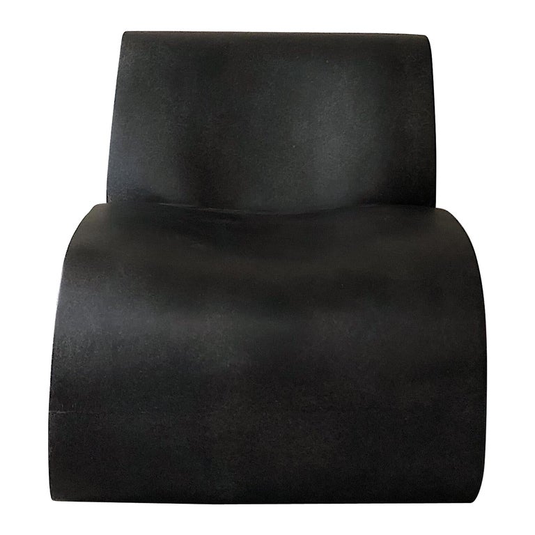 Coffee Curl Up Lounge Chair by Karstudio at 1stDibs